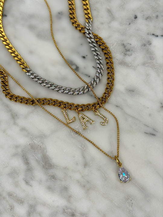 70’s PAVÉ MIX CHAIN – HRH COLLECTION