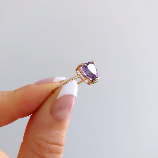 14K GEMSTONE DREAM RING (HEART SHAPE) – HRH COLLECTION