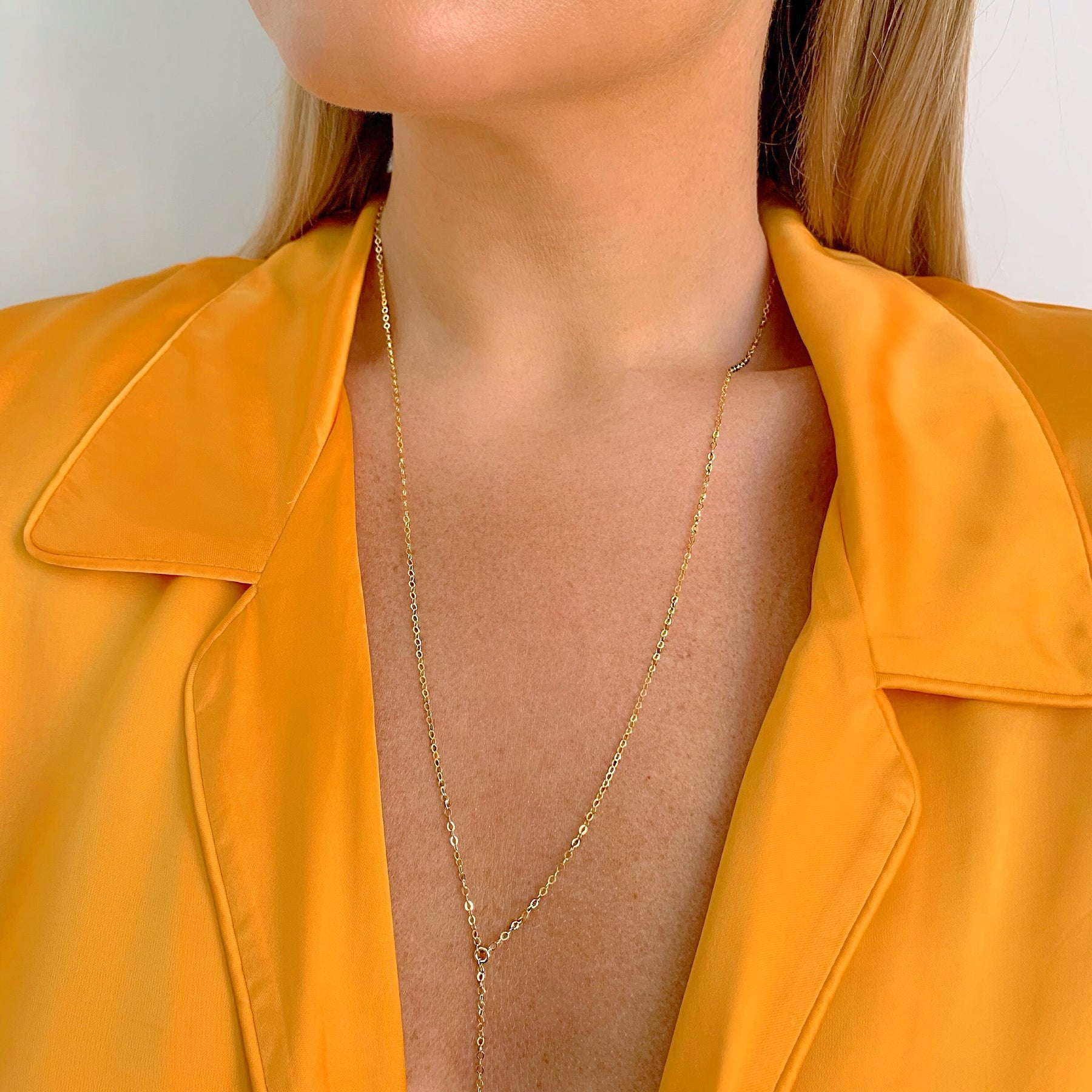 GLITTER FILTER LARIAT (14K GOLD FILLED OR STERLING SILVER) – HRH COLLECTION