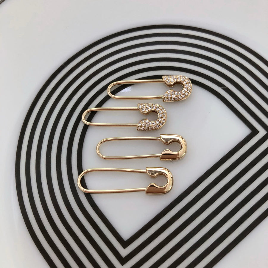 14K CHIC SAFETY PINS – HRH COLLECTION